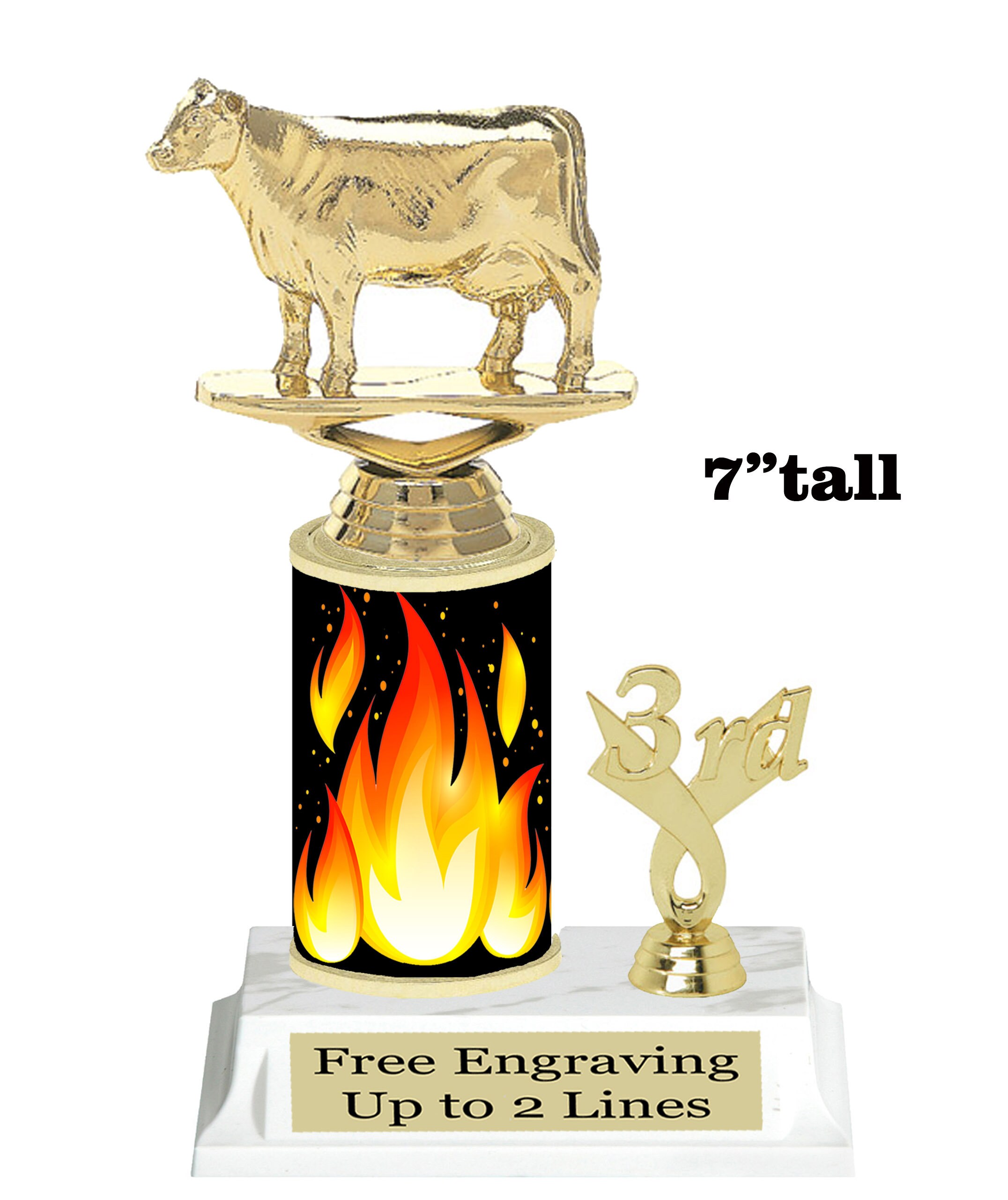 BBQ Cook off Trophy. 7 Tall With Choice of Column Color. - Etsy