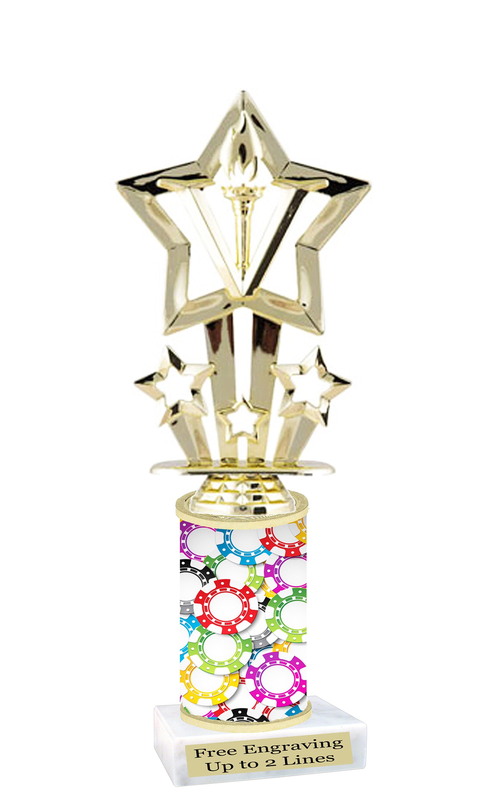Casino Theme Trophy. Great Trophy for Your Next Family Game Night ...