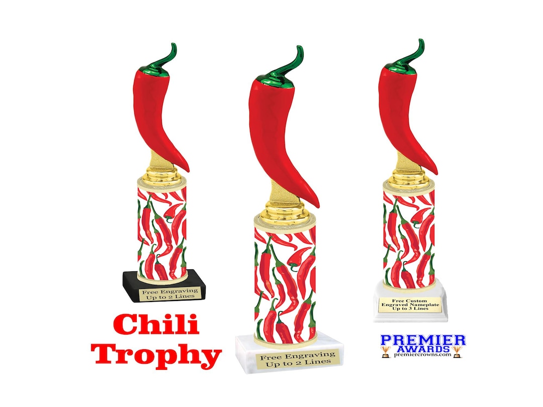 Chili Pepper Trophy. Great for Your Chili Cookoffs, Eating Contests ...