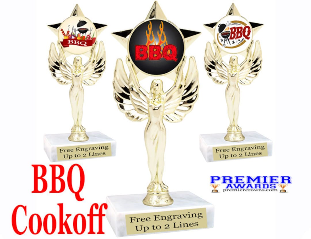 BBQ Cook off Trophy. 6 Tall With Choice of Art Work. Great Trophy for ...