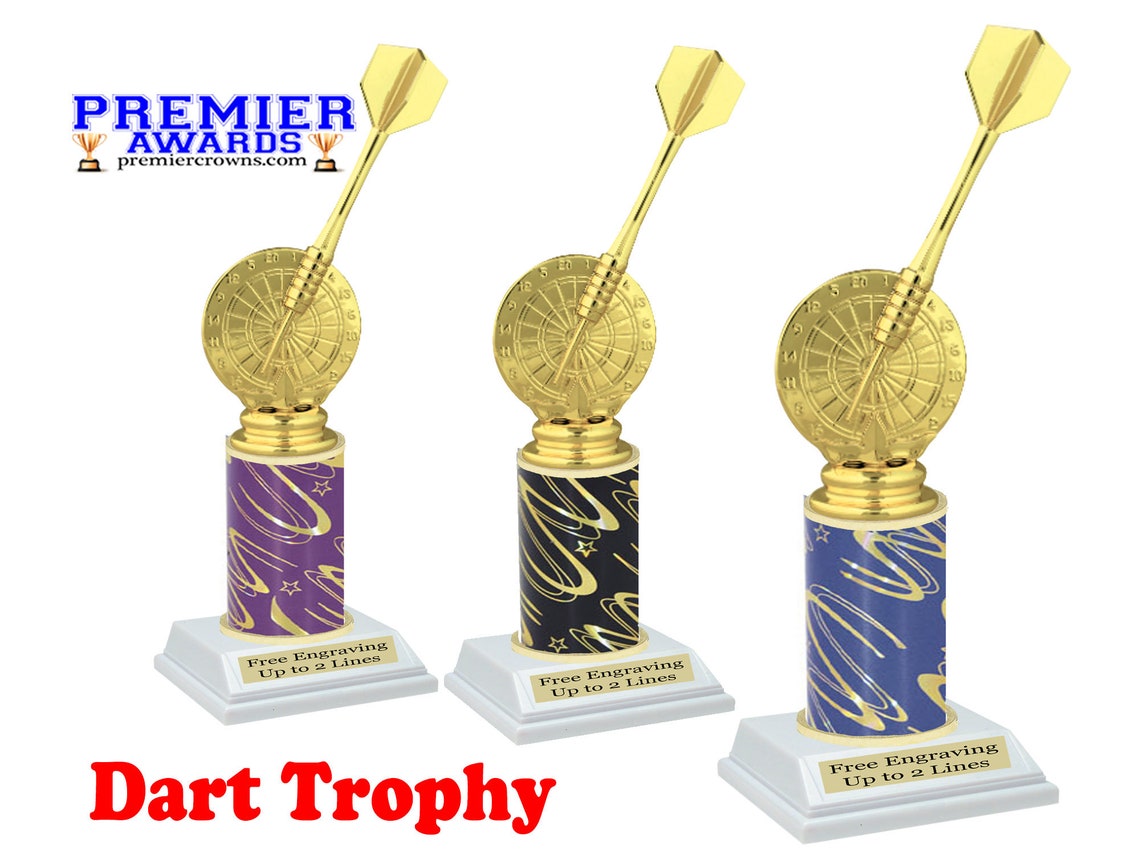 Darts Trophy. Great Trophy for Your Tournaments Family Games - Etsy