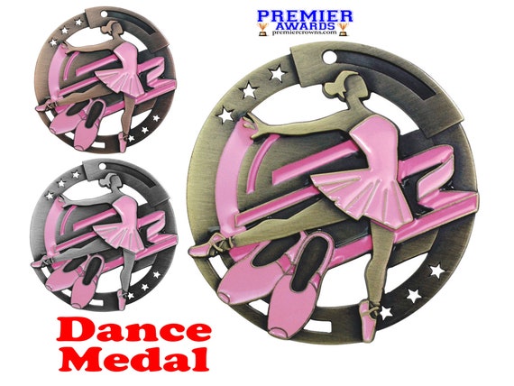 Dance Medal. Great Medal for Dance Squads Schools Recitals | Etsy