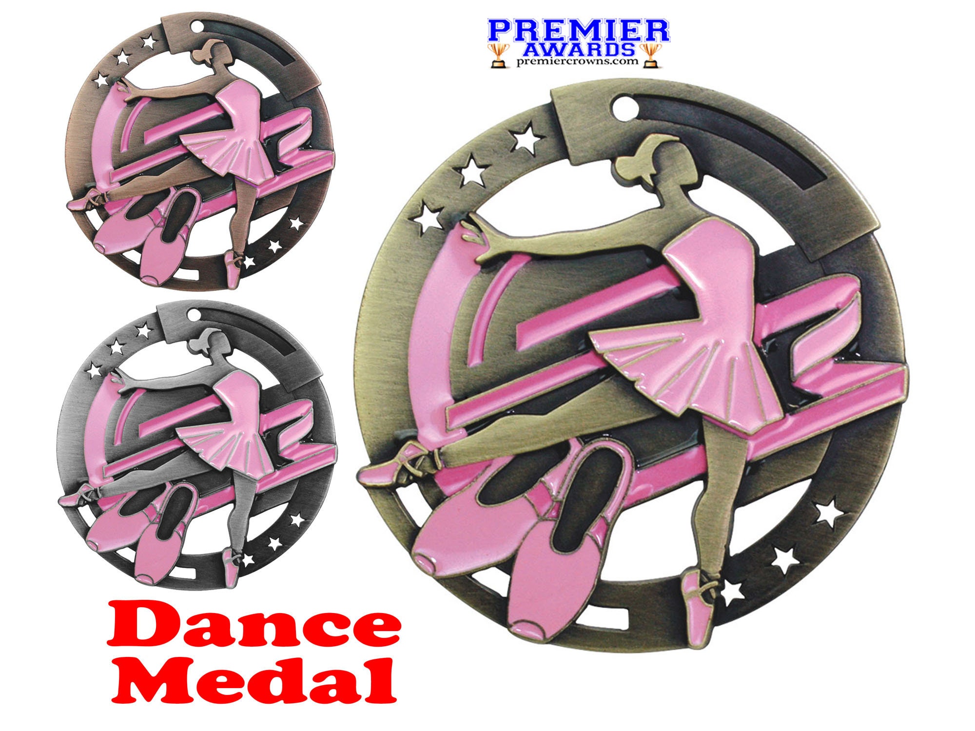 Dance Medal. Great Medal for Dance Squads Schools Recitals | Etsy