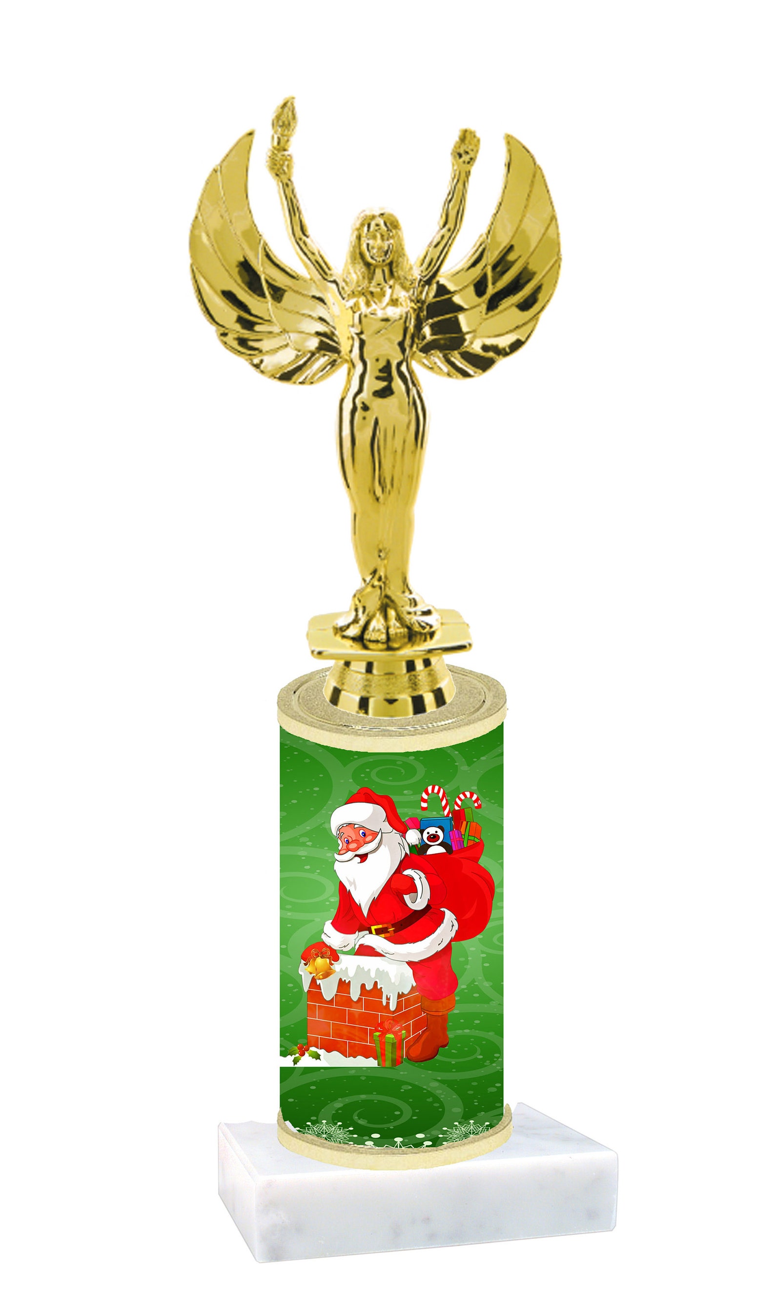 Christmas - Winter Theme Trophy With Choice of Figure on Christmas ...