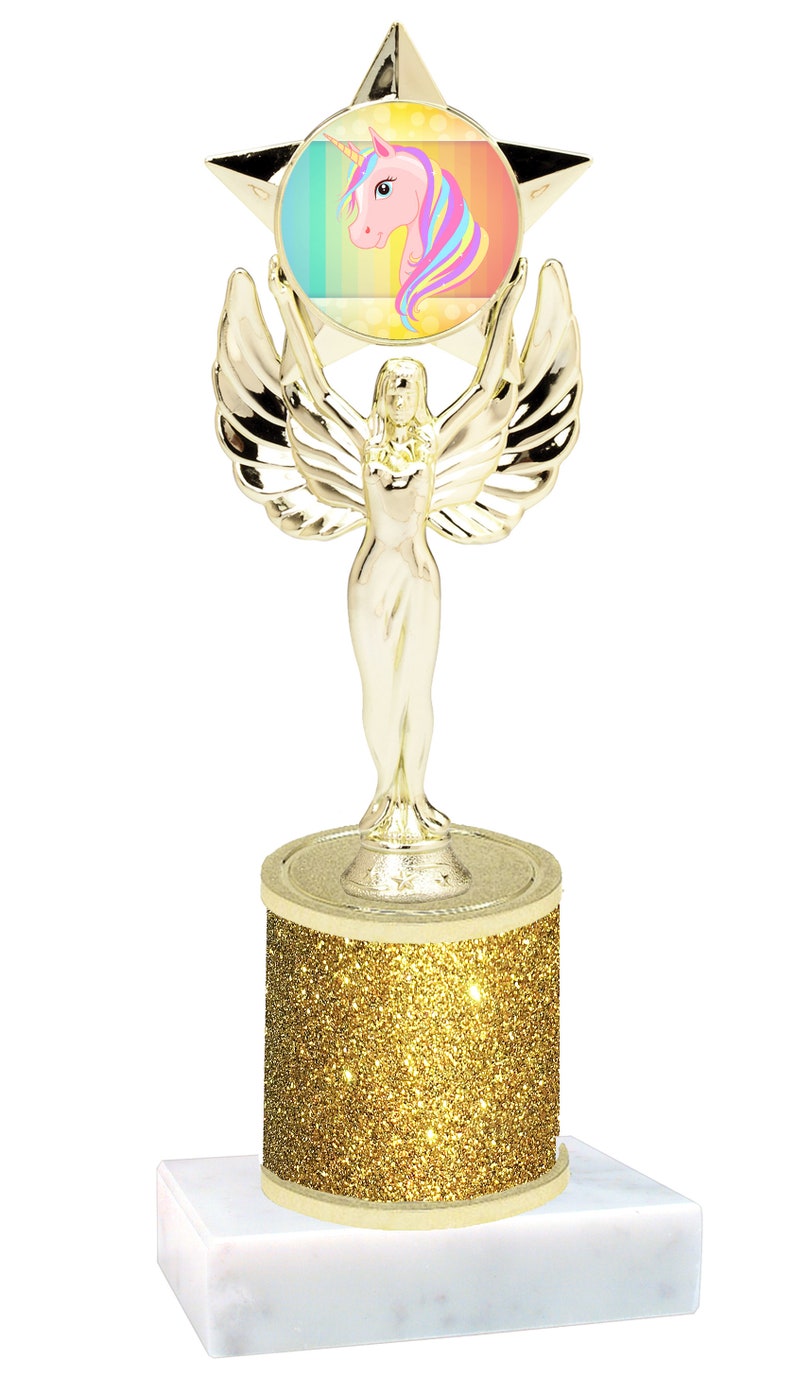 Unicorn Theme Trophy With Numerous Trophy Heights Available. Choice of ...