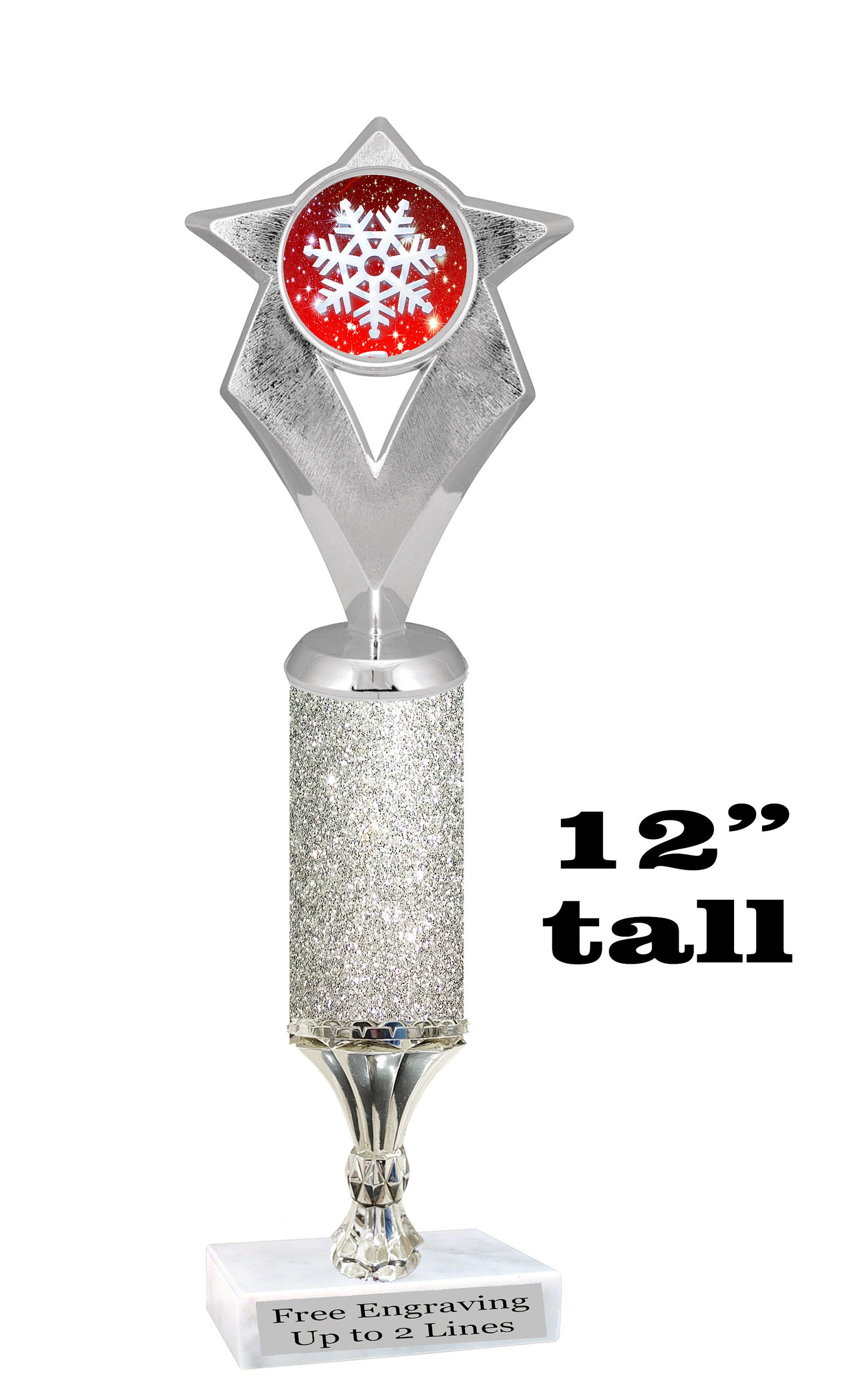Snowflake Trophy. Great Trophy for Your Holiday Events, Santa Runs ...