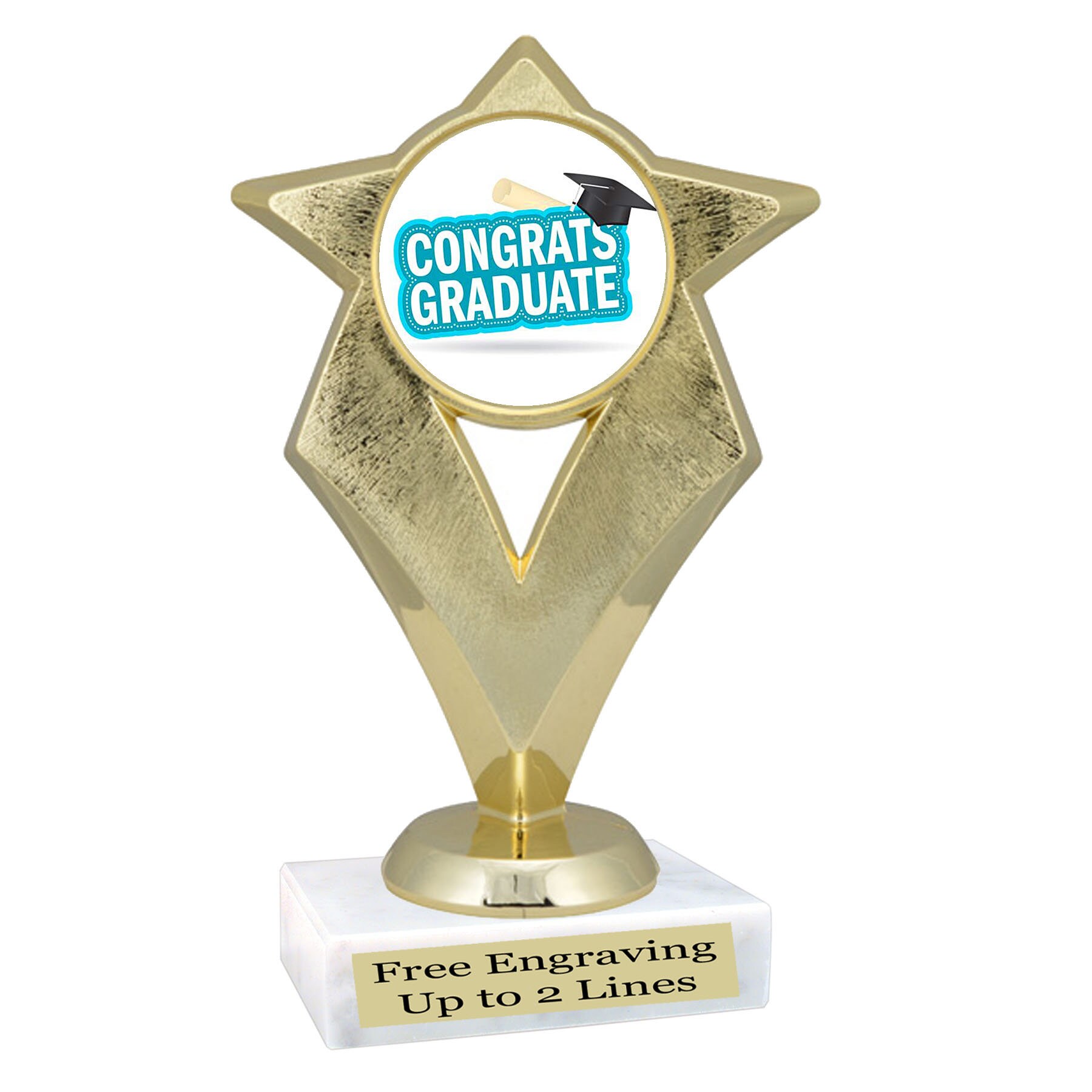 Graduation theme trophy. Great award to celebrate their | Etsy