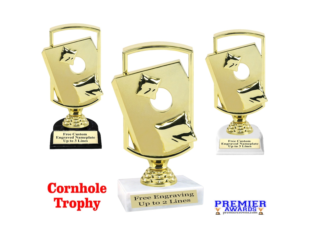 Cornhole Trophy. Great Award for Sports Leagues, Recreational ...