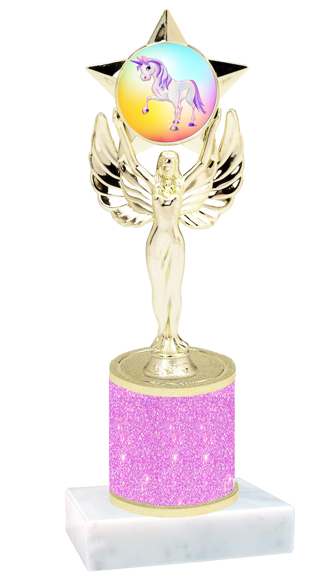 Unicorn Theme Trophy With Numerous Trophy Heights Available. Choice of ...