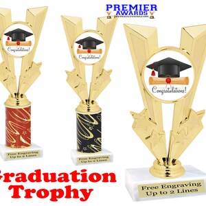 Graduation Theme Trophy. Great Award to Celebrate Their Accomplishments ...
