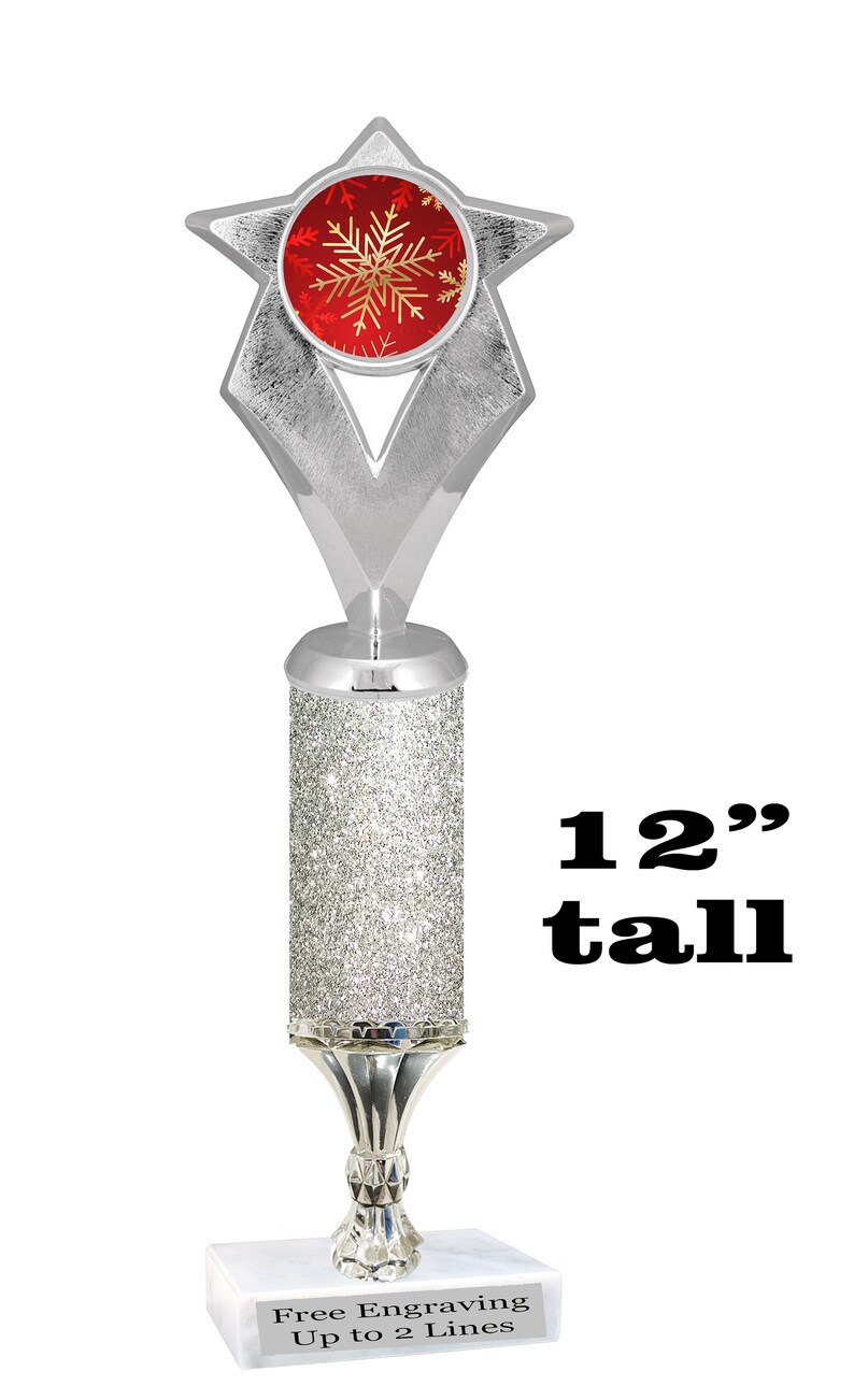 Snowflake Trophy. Great Trophy for Your Holiday Events, Santa Runs ...
