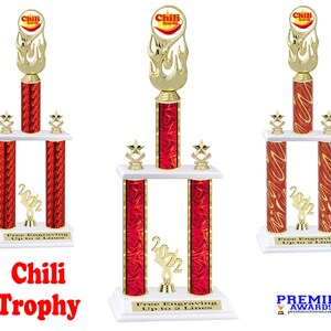 Chili Themed 2-column Trophy With Choice of Column. Available in 3 ...