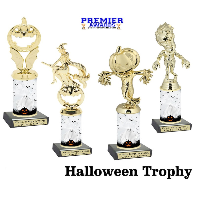 Halloween Trophy Engraved - Etsy