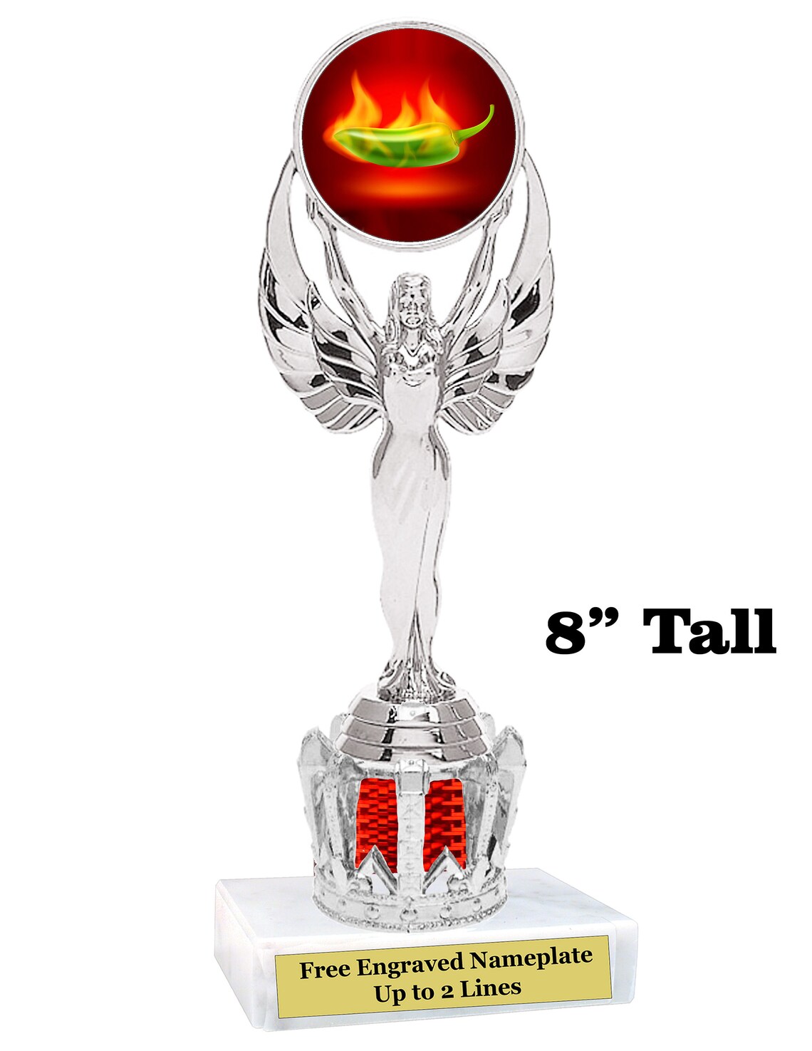 Chili - Salsa - BBQ Trophy. 8" Tall With Choice of Art Work. Great ...