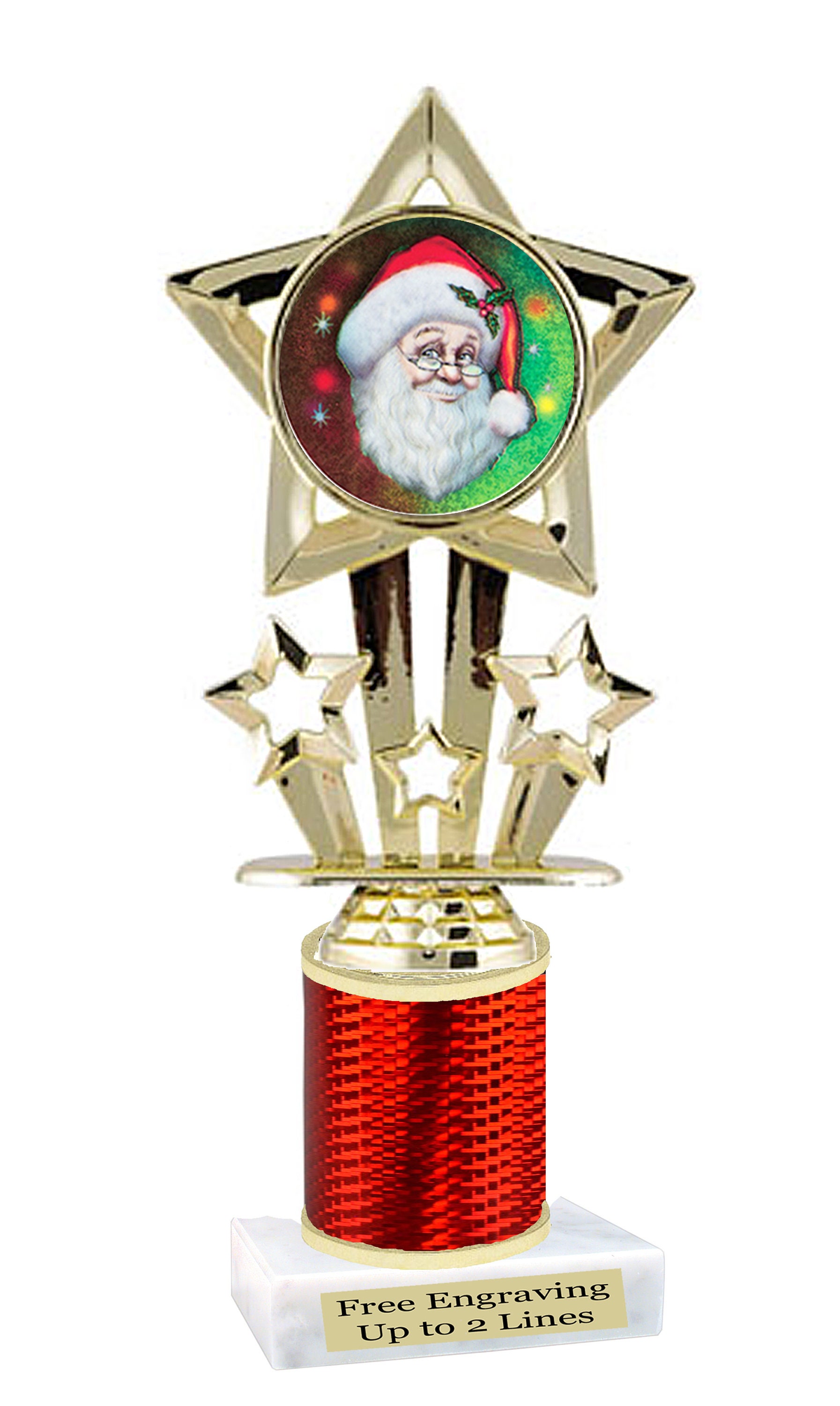 Santa Trophy. Great trophy for your Holiday events pageants | Etsy
