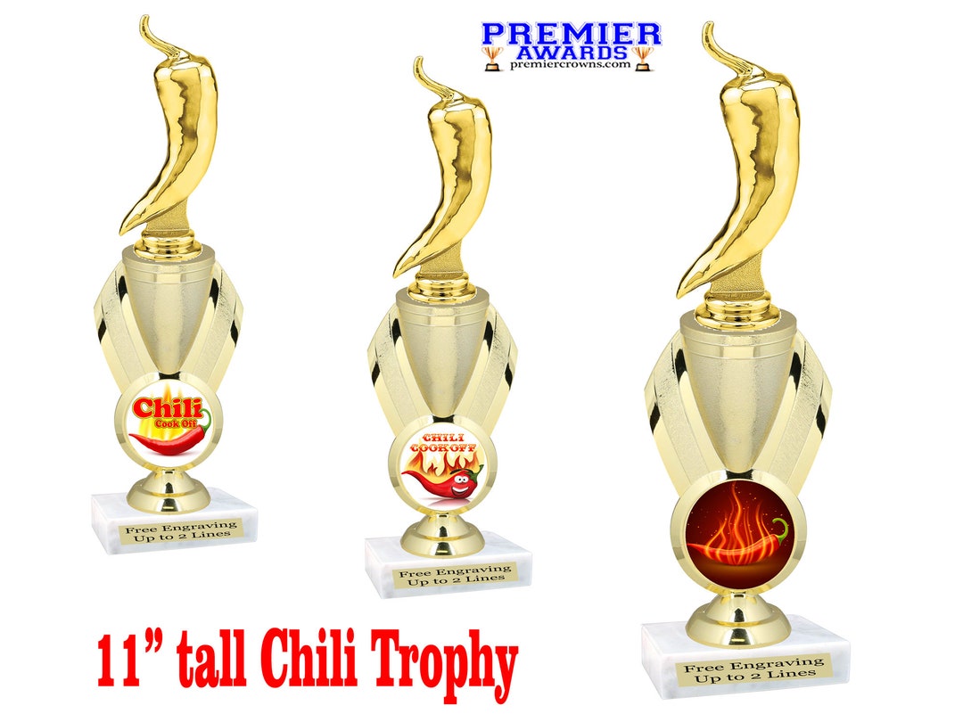 Chili Cook off Trophy. 11" Tall.. Great Trophy for Chili Cook off ...