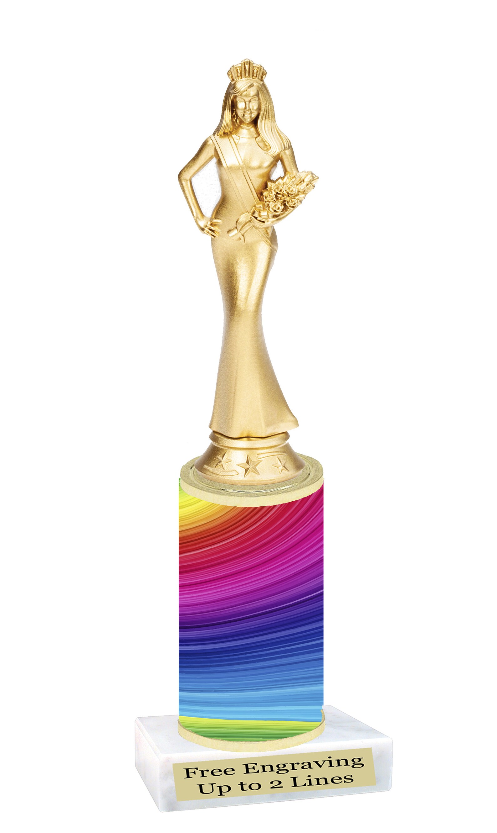 Rainbow Trophy. Great Trophy for Any Event, Competition, Party, Parade ...