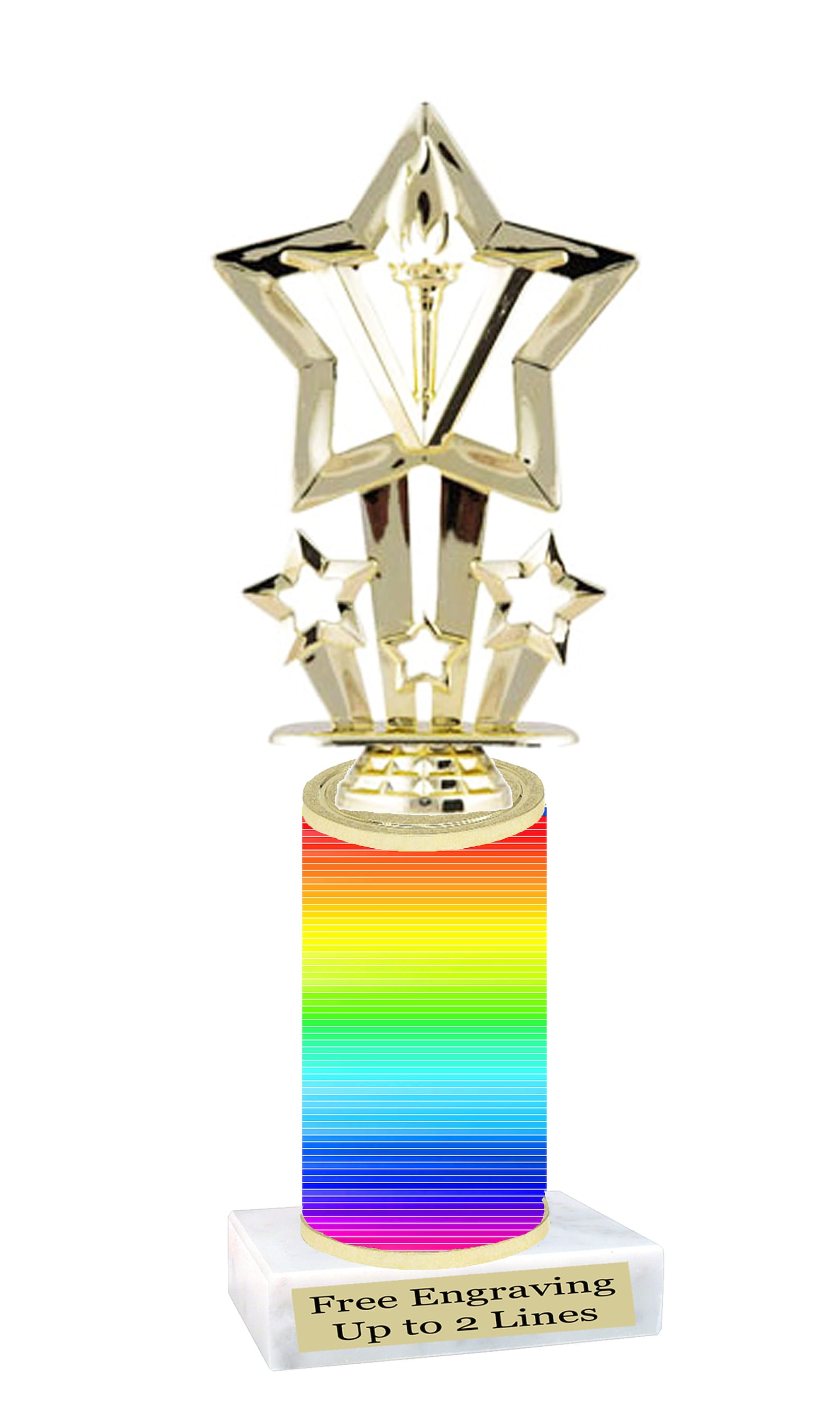 Rainbow Trophy. Great Trophy for Any Event, Competition, Party, Parade ...