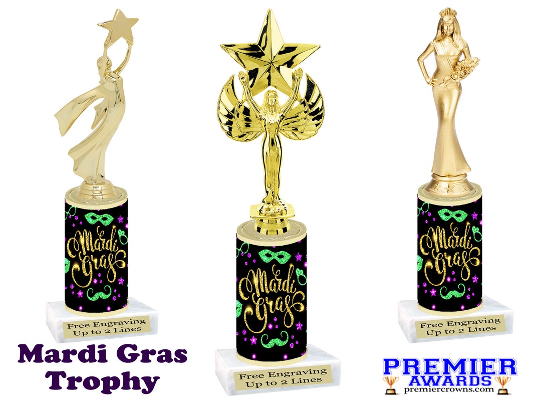 Mardi Gras Trophy. Great Trophy for Any Event, Competition, Party ...