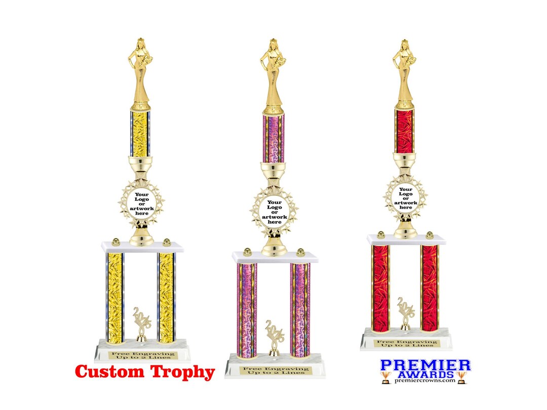 Queen 2-column Trophy. A Special Trophy That is Great for Pageants ...