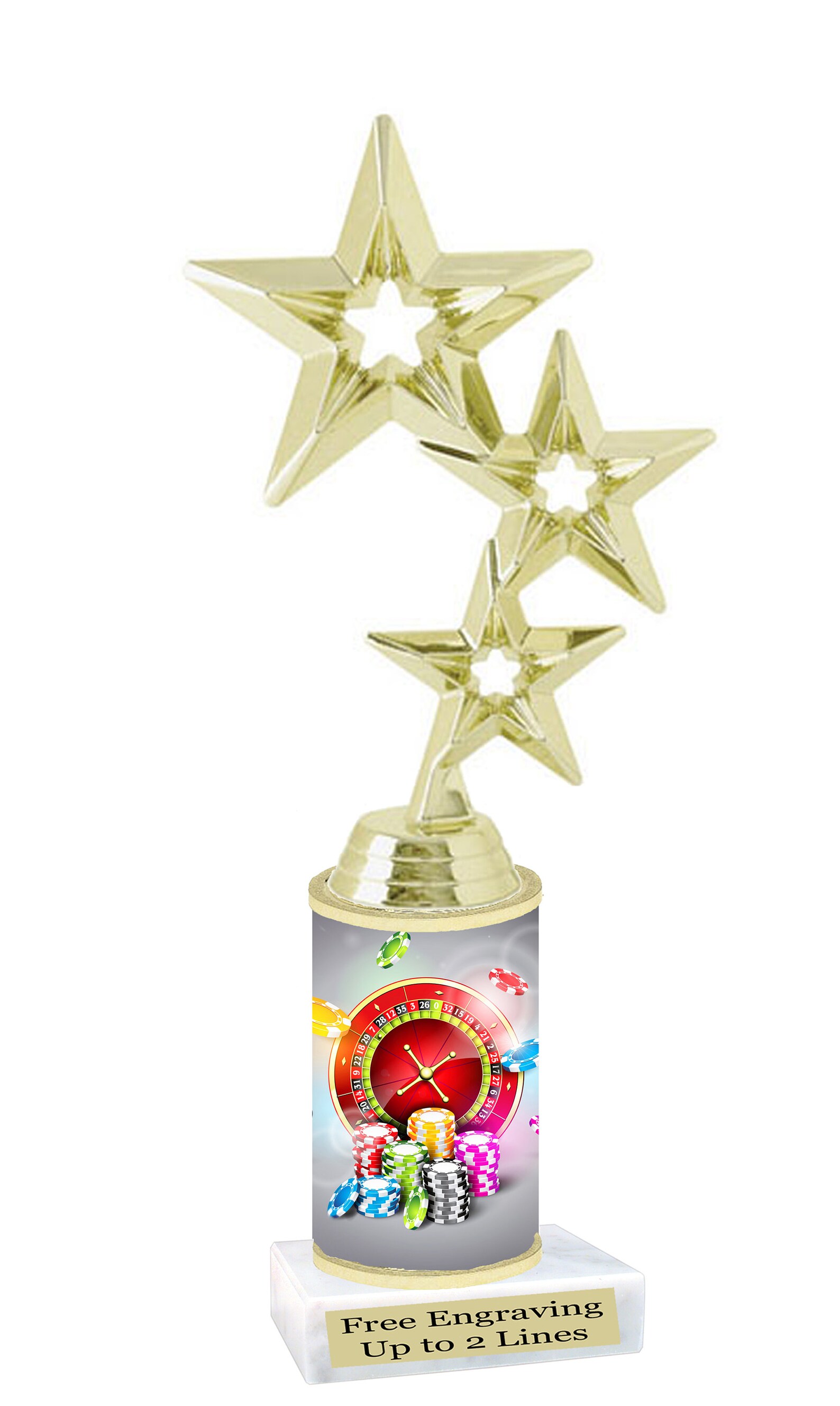 Casino Theme Trophy. Great Trophy for Your Next Family Game Night ...