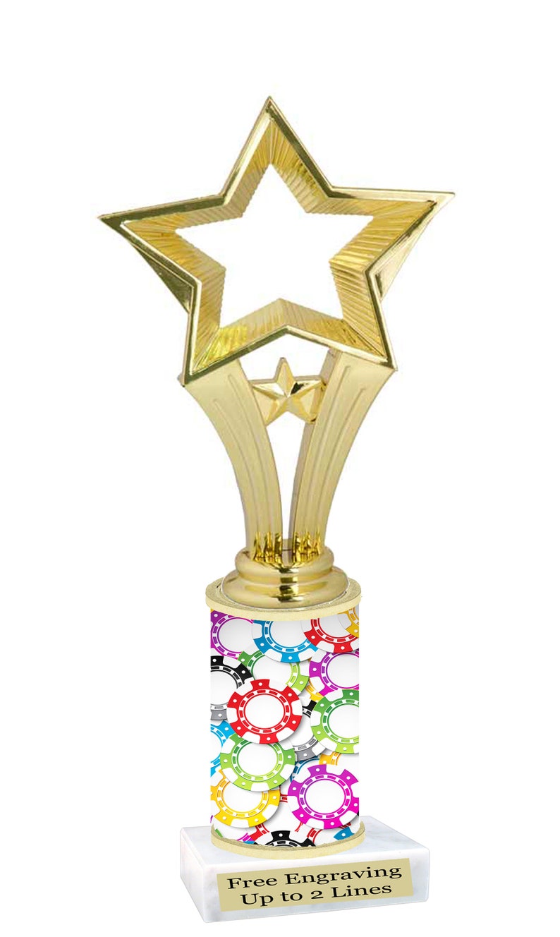 Casino Theme Trophy. Great Trophy for Your Next Family Game - Etsy