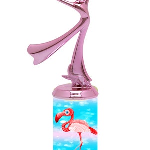 Flamingo Theme Trophy With Choice of Figure. Numerous Trophy Heights ...