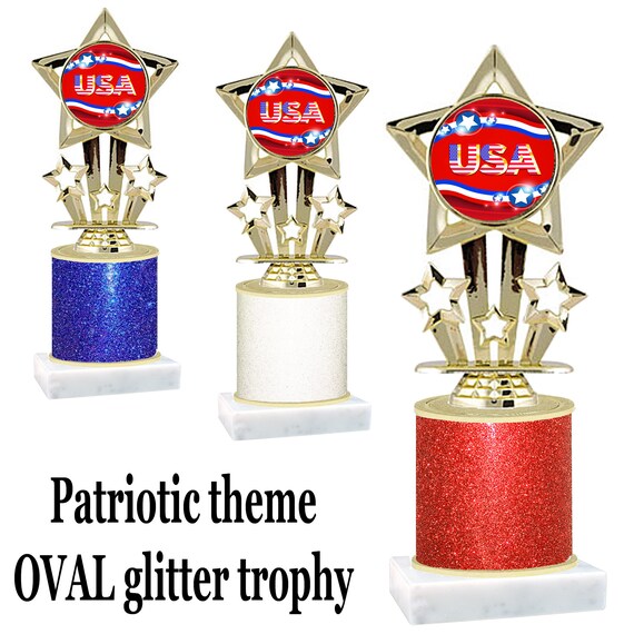 Art & Collectibles Trophies & Awards Choice of glitter color and trophy ...