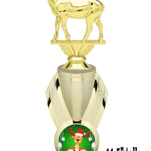 Reindeer Run Trophy. Great Trophy for Your Holiday Events, Reindeer ...