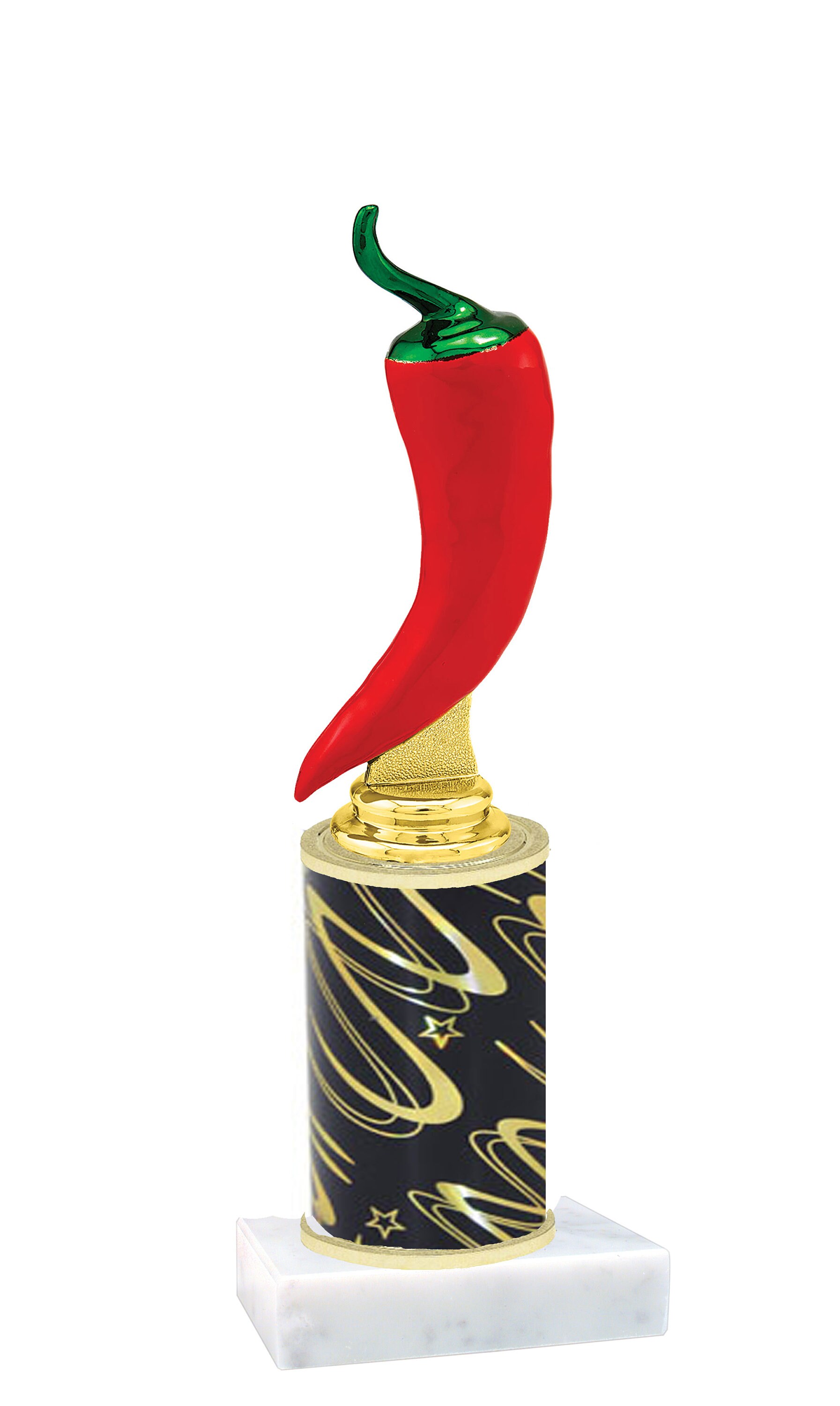 Red Chili Pepper Trophy With Choice of Column Color. Numerous - Etsy