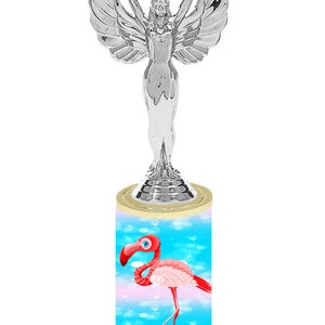 Flamingo Theme Trophy With Choice of Figure. Numerous Trophy Heights ...