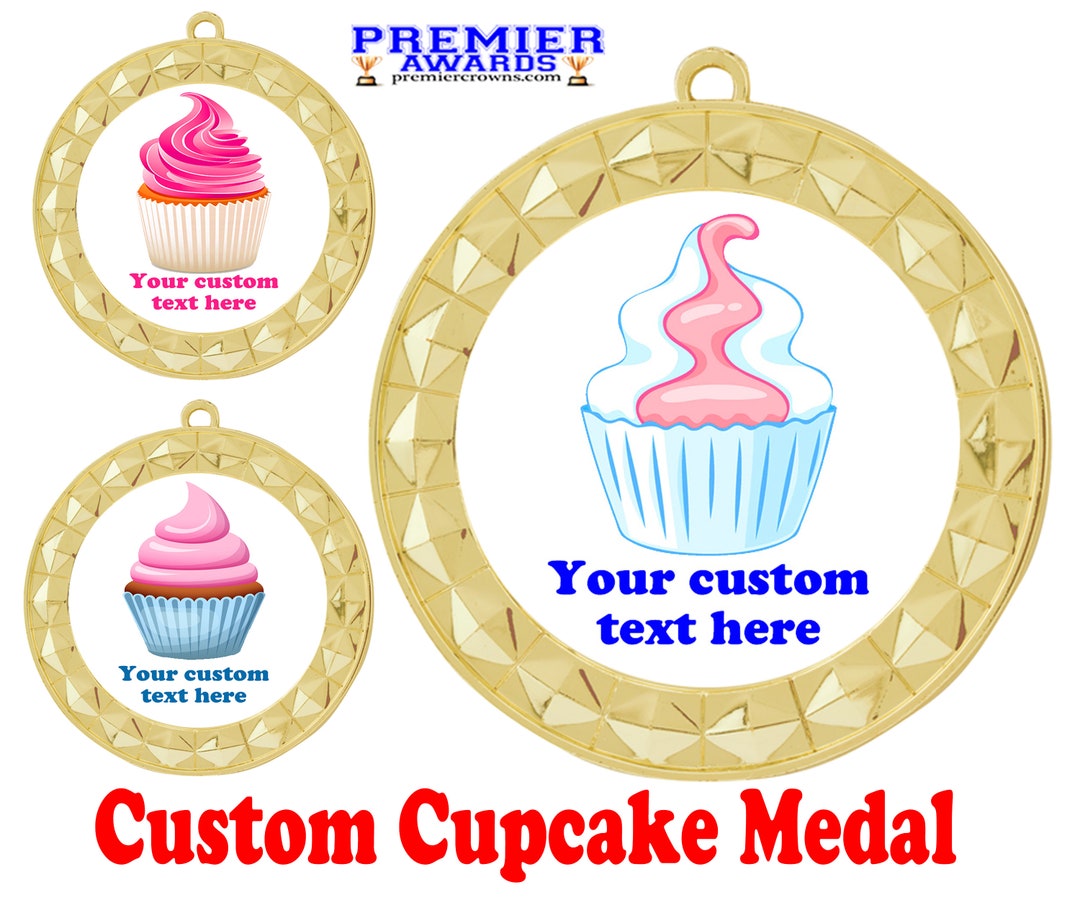 Custom Cupcake Medal. Great for Your Cupcake Wars, Pageants, Parties ...