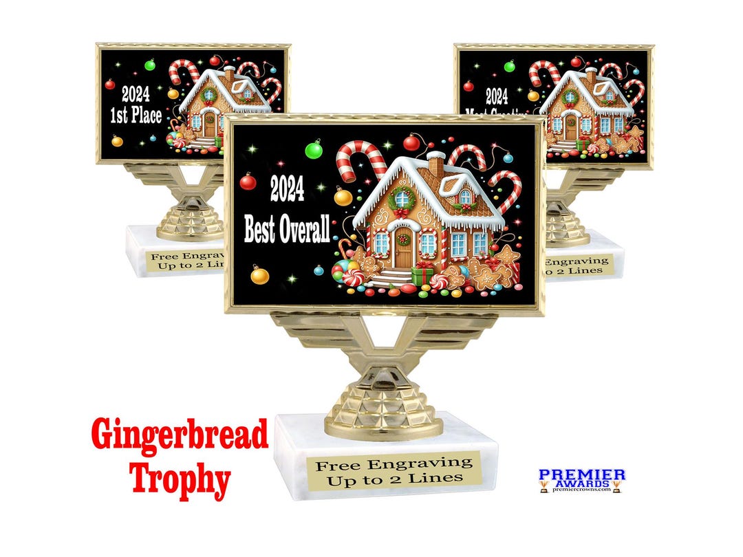 Gingerbread House Trophy With Numerous Categories. Great for You Baking ...
