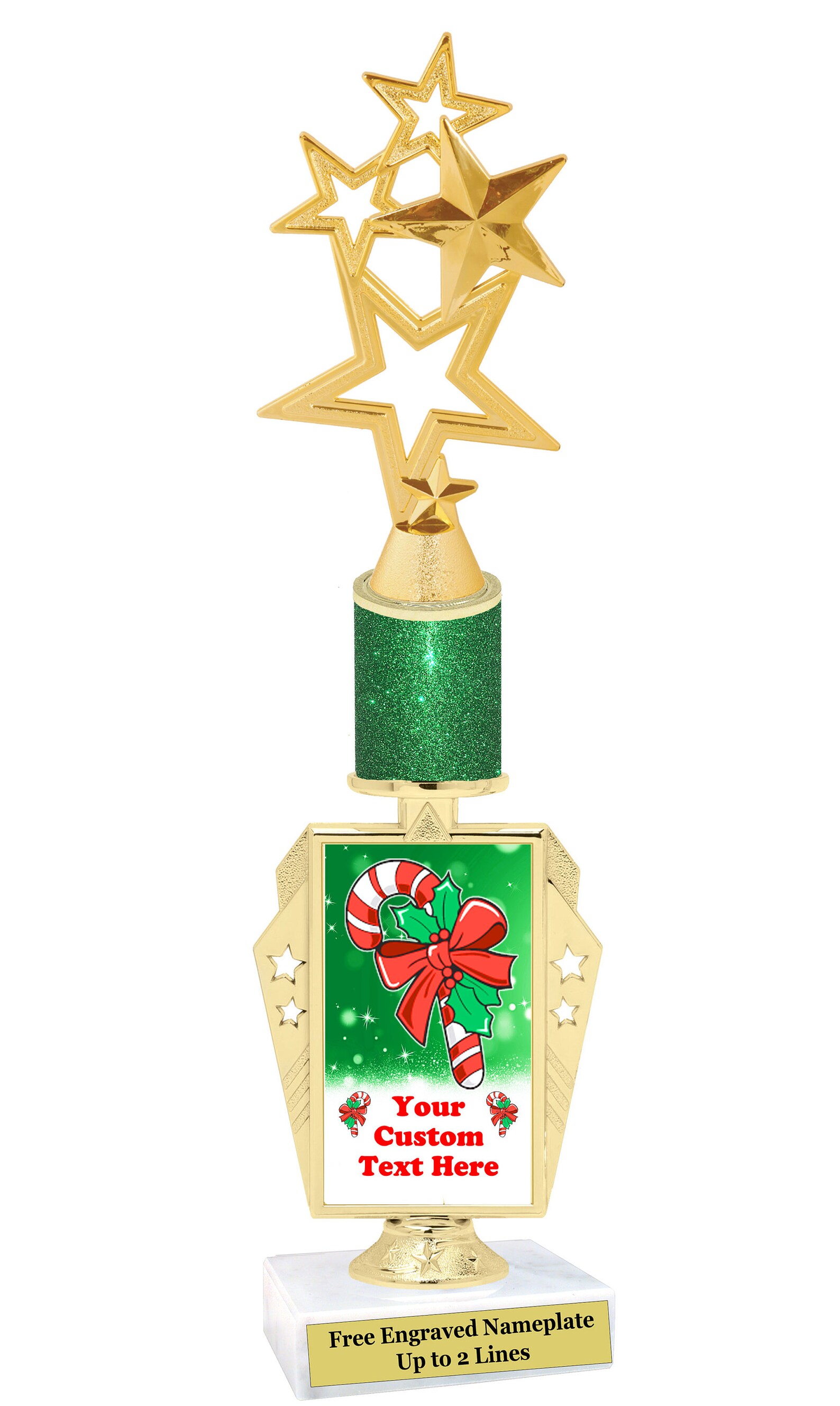 Custom Candy Cane Trophy. Great Trophy for Your Holiday - Etsy