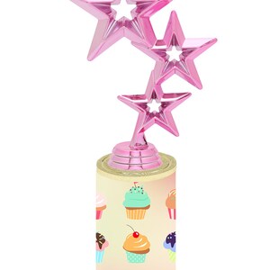 Cupcake Theme Trophy With Choice of Figure. Numerous Trophy Heights ...