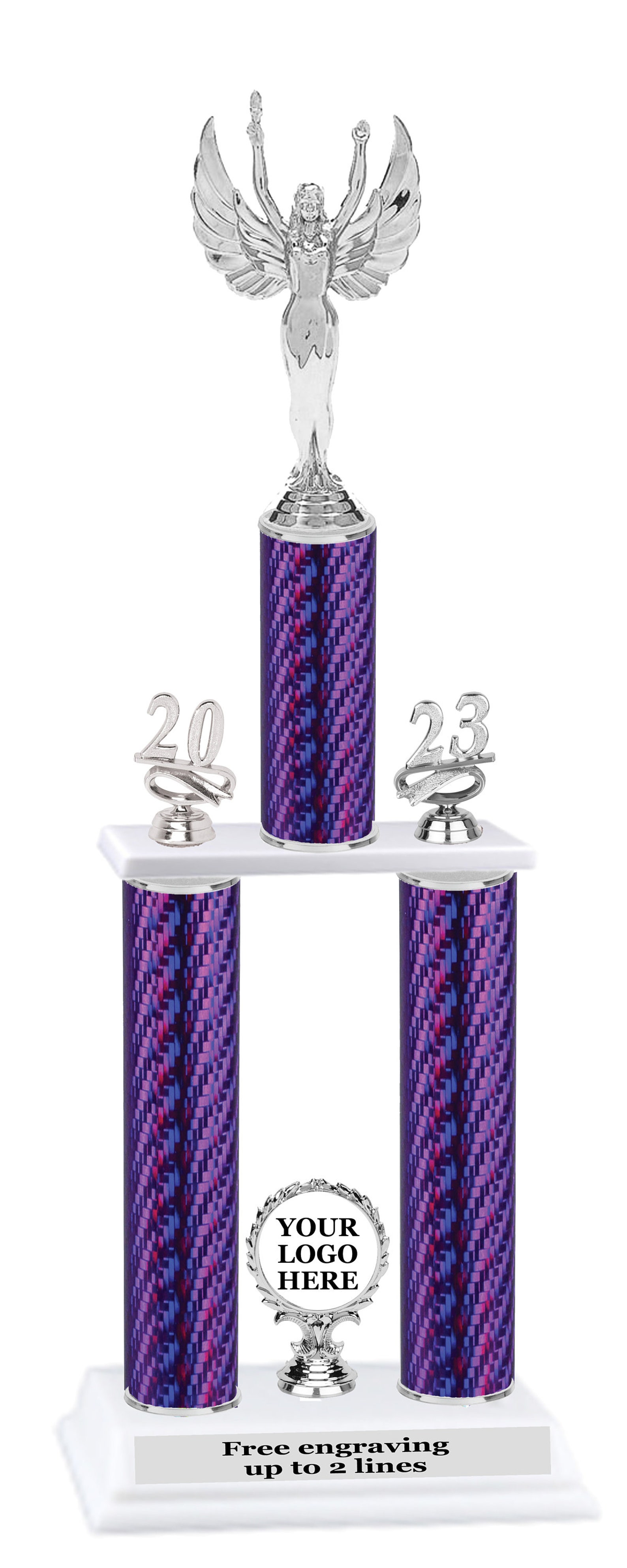 Custom 2-column Trophy. Available in 3 Trophy Heights & Choice of ...