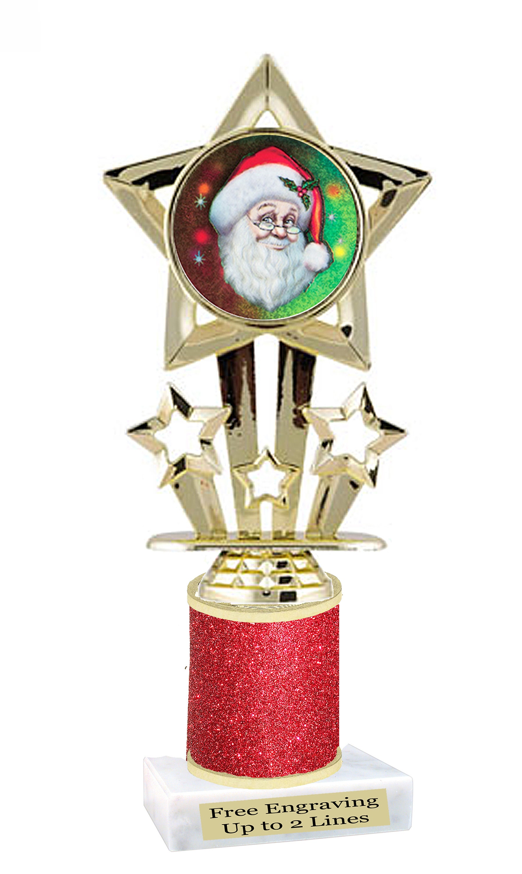 Santa Trophy. Great trophy for your Holiday events pageants | Etsy