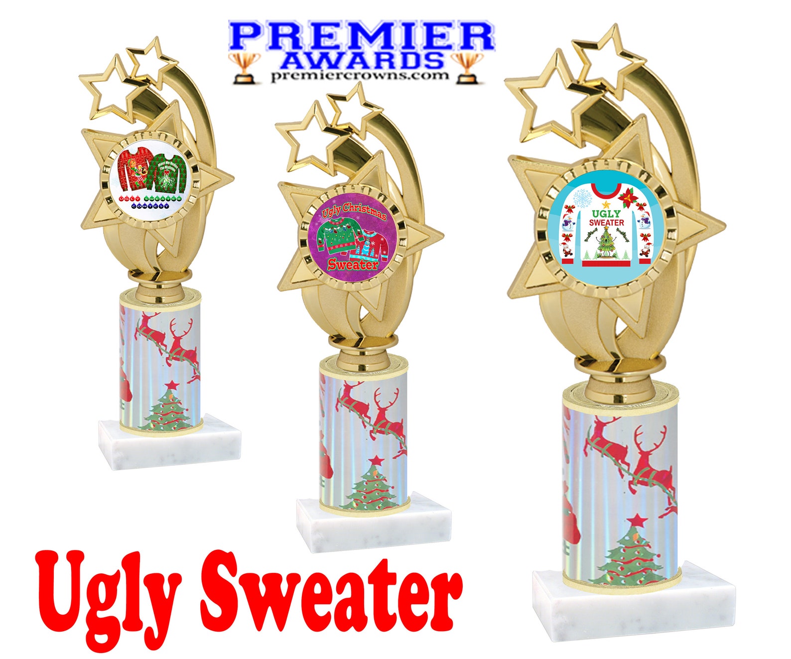 Ugly Sweater Theme Trophy. Great Award for You Holiday Events and ...