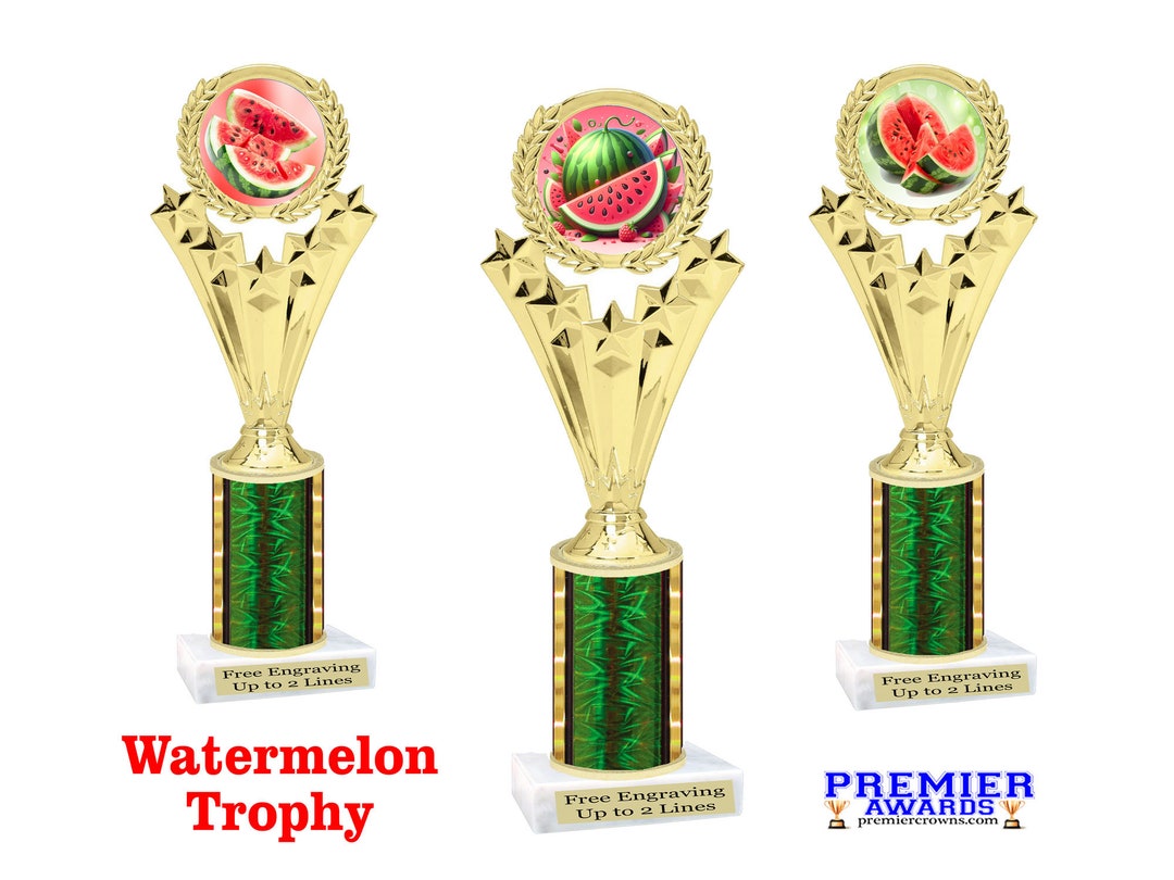 Watermelon Themed Trophy. Great Award for Your Eating, Growing or ...