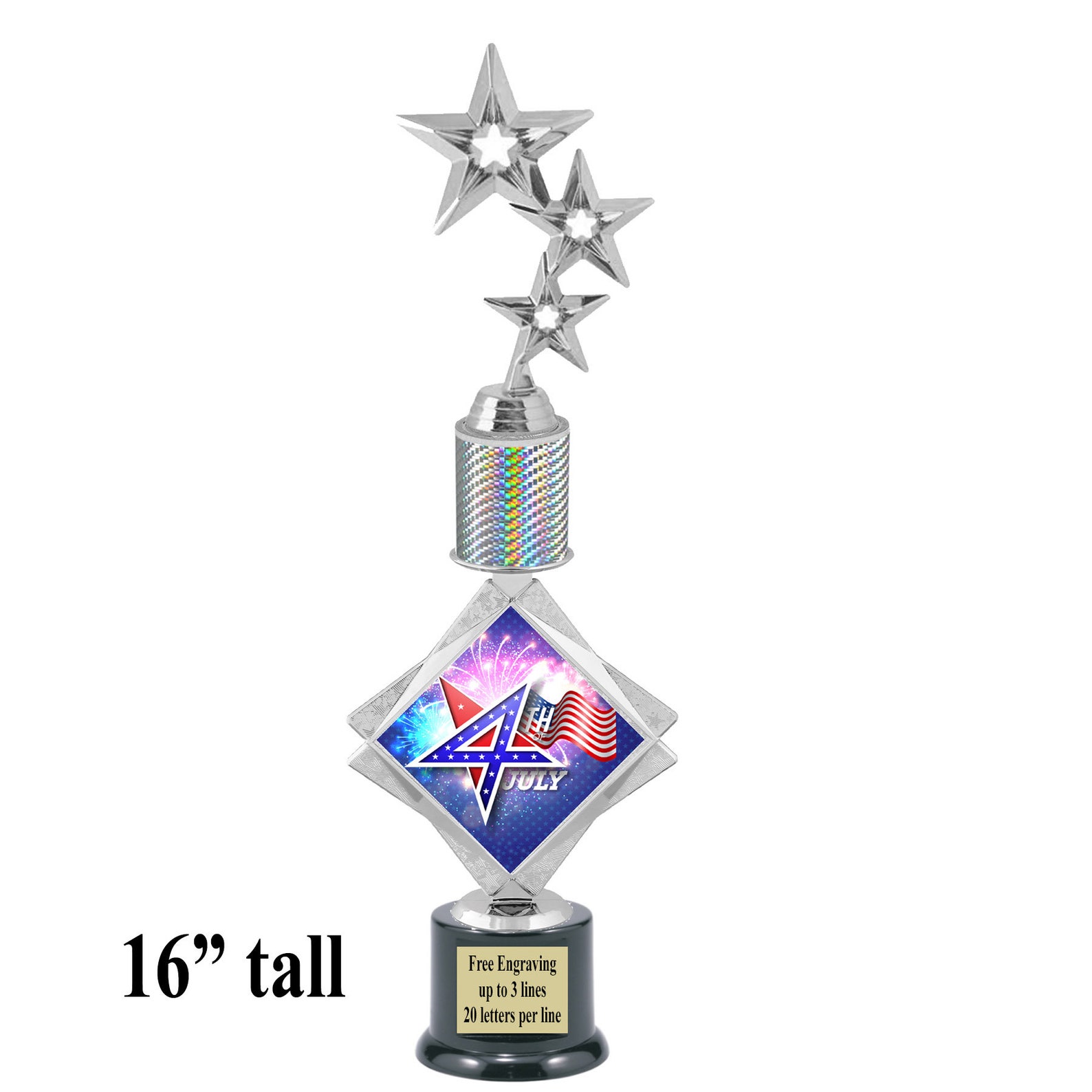 Patriotic 4th of July Trophy. 16 Tall. Show off Your - Etsy