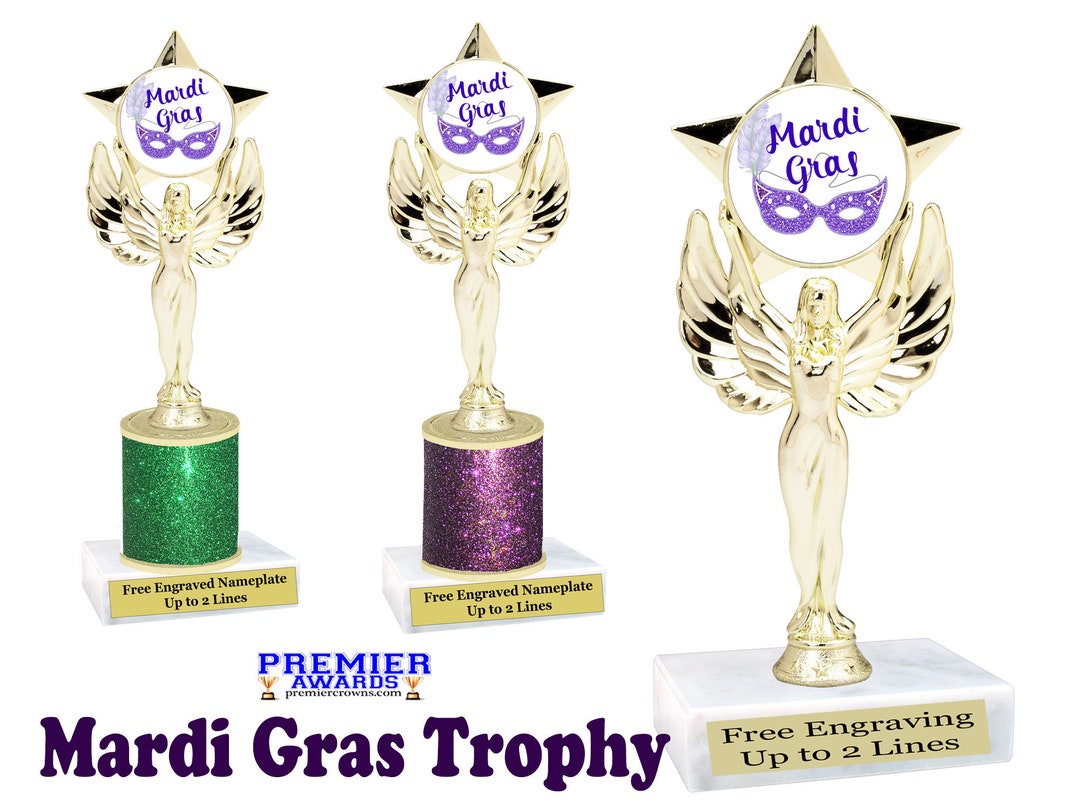 Mardi Gras Trophy. Great Trophy for Any Event, Competition, Party ...