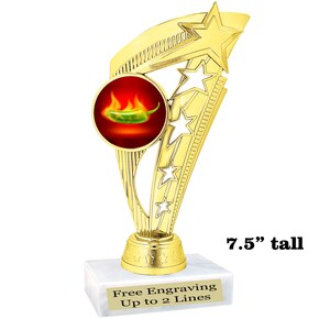 Chili - Salsa - BBQ Trophy. 7.5" Tall With Choice of Art Work. Great ...