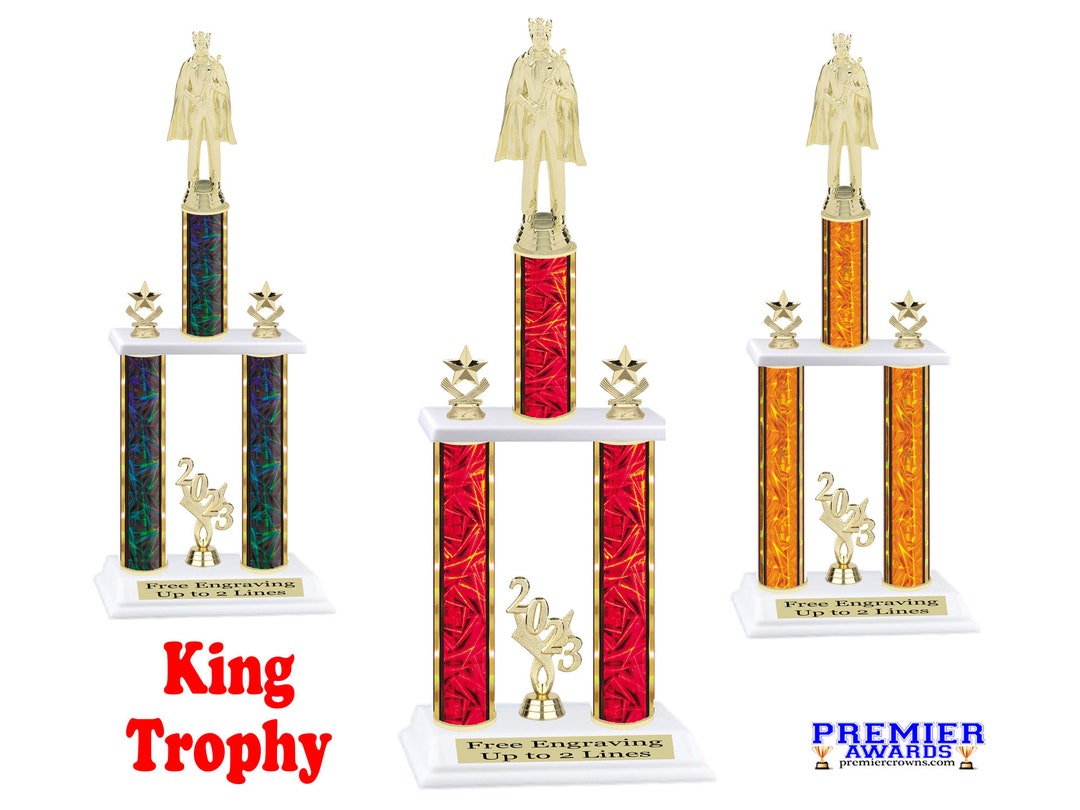King 2-column Trophy. Available in 3 Trophy Heights & Choice of Figure ...
