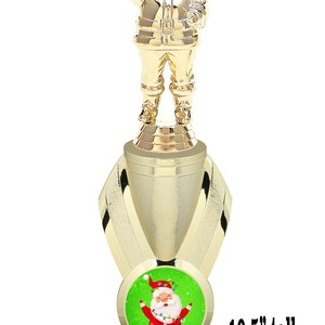 Santa Trophy. Great Trophy for Your Holiday Events, Santa Runs, Holiday ...