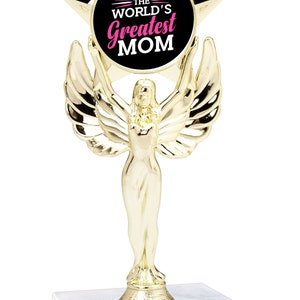 Super Mom - Best Mom Theme Trophy. 6" Tall Trophy With Choice of Art ...
