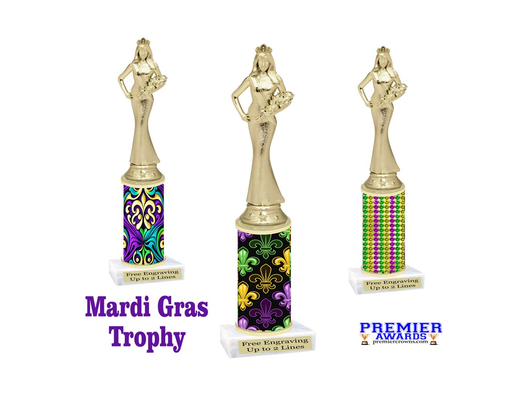Mardi Gras Trophy. Great Trophy for Any Event, Competition, Party ...