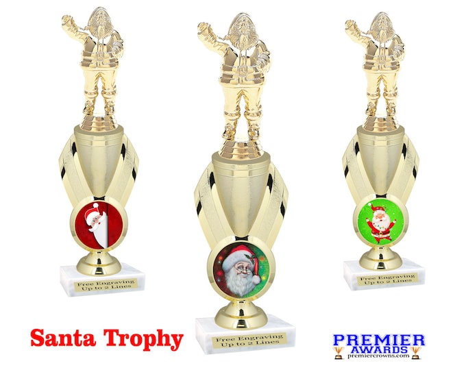 Santa Trophy. Great Trophy for Your Holiday Events, Santa Runs, Holiday ...