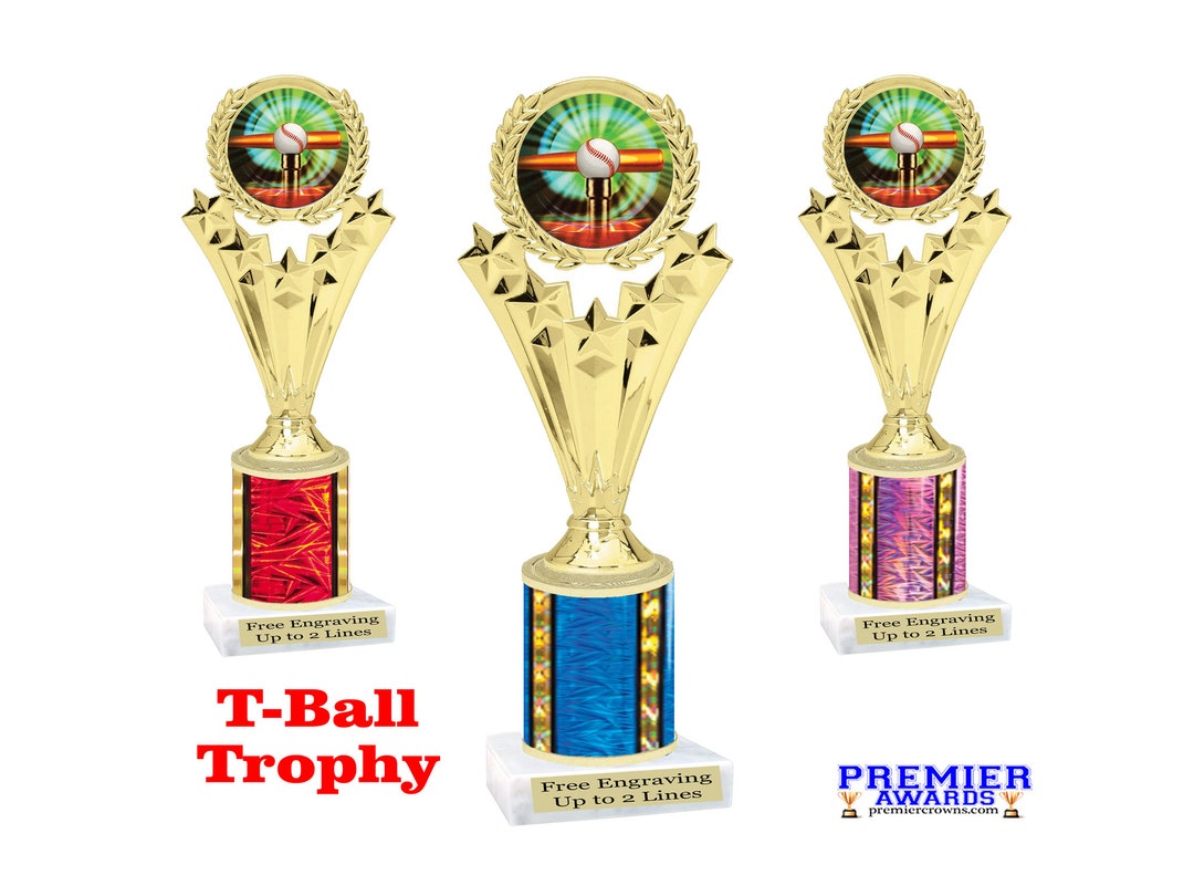 T-ball Trophy With Choice of Column Color. Numerous Trophy Heights ...