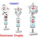 Snowman Theme Trophy With Choice of Figure. 12 Tall Great Trophy for ...