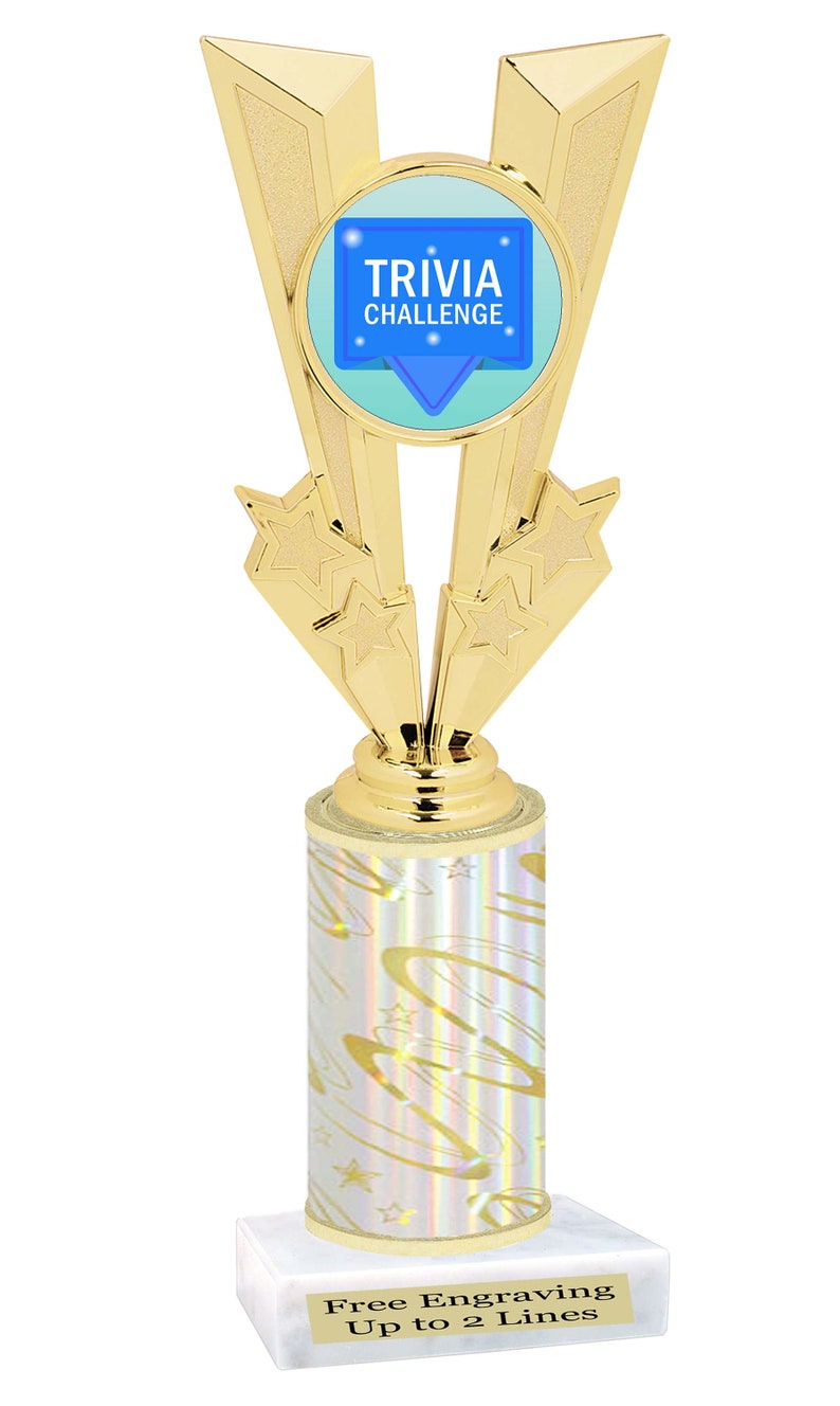 Trivia Trophy. Great Trophy for Your Next Family Game Night | Etsy
